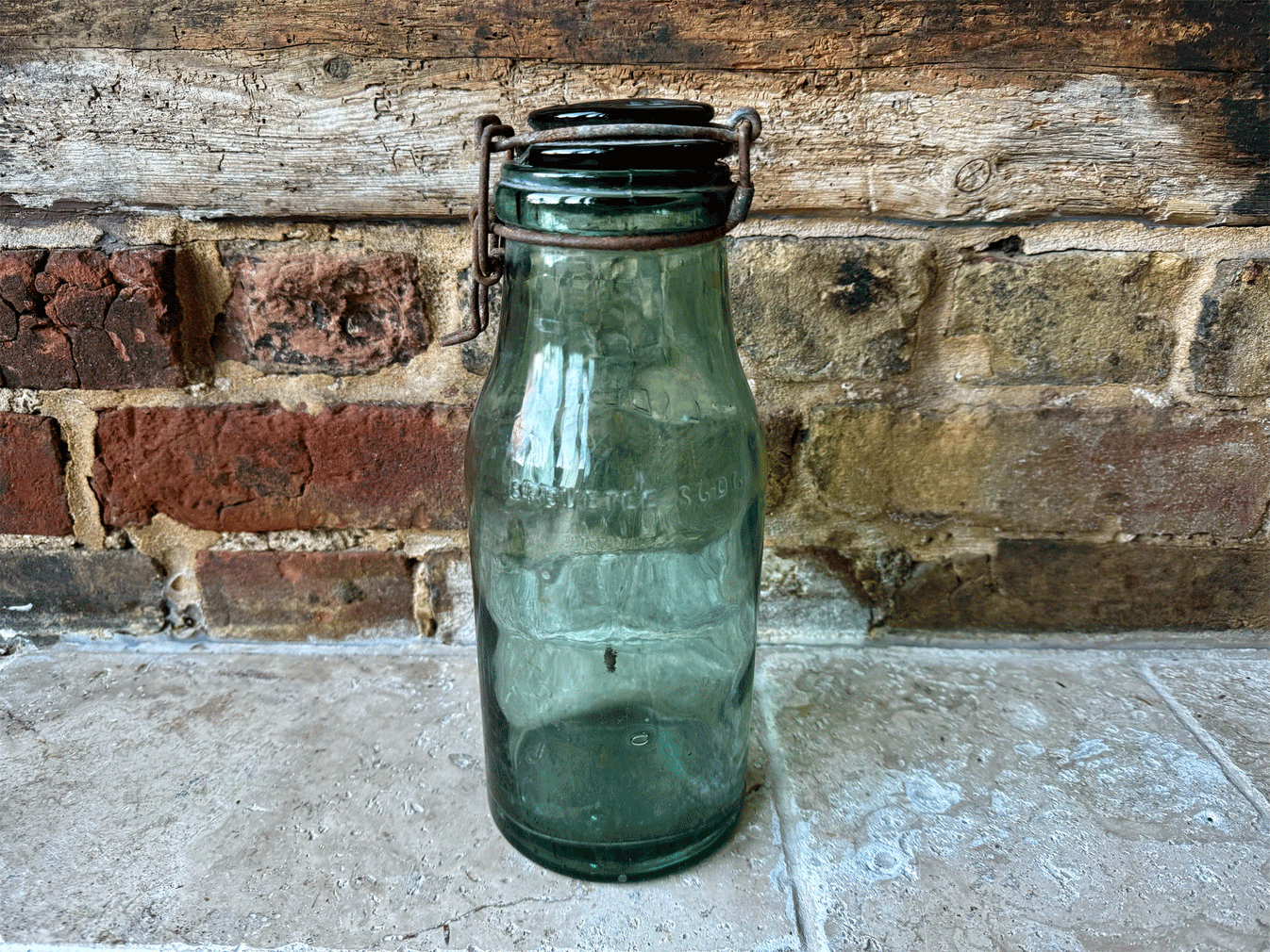 Antique Large French L'ideale Green Canning Bottle – JFrancesAntiques
