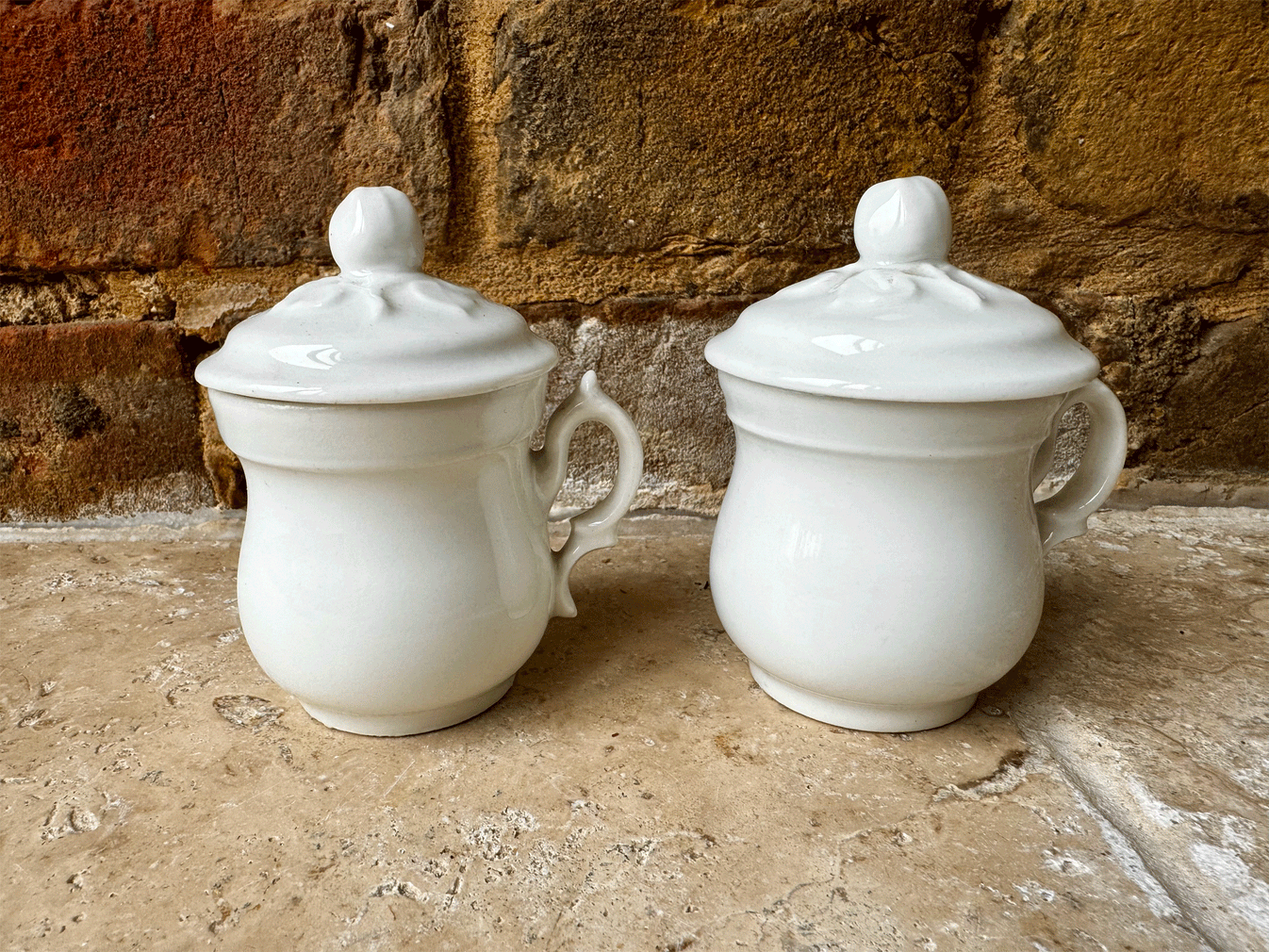 Small Antique French Whiteware Chocolate or Cream Pots – JFrancesAntiques